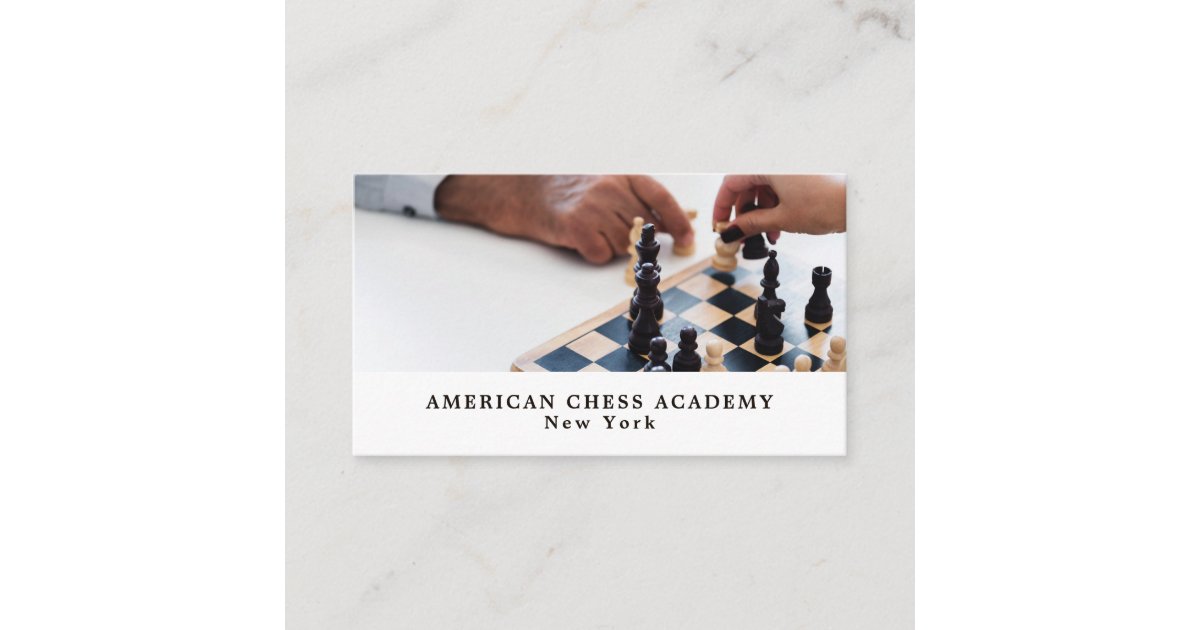 Chess Game, Chess Club Business Card | Zazzle