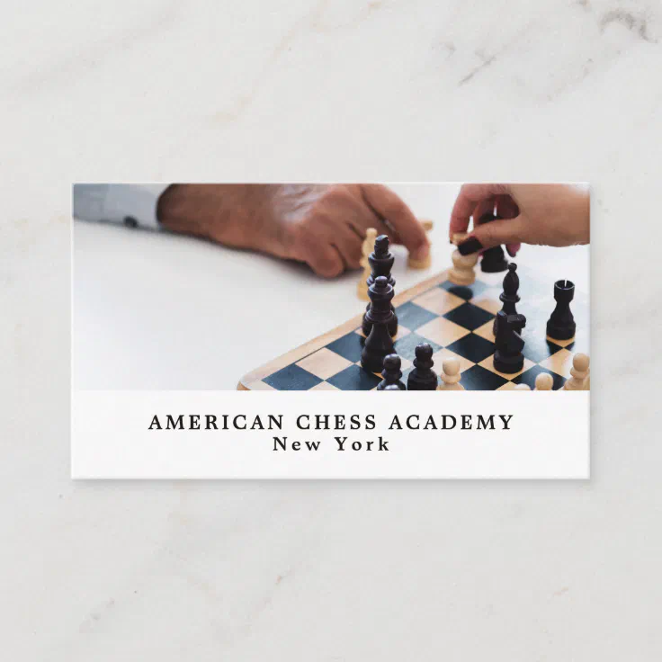 Chess Game, Chess Club Business Card | Zazzle