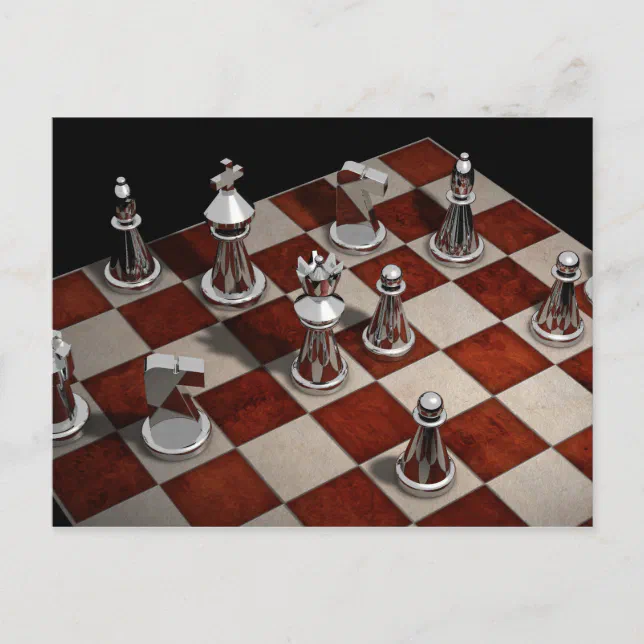 chess game postcard | Zazzle