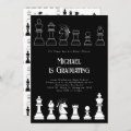 Chess Graduation Party Invitation | Zazzle