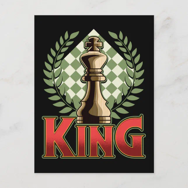 Chess King Postcard | Zazzle