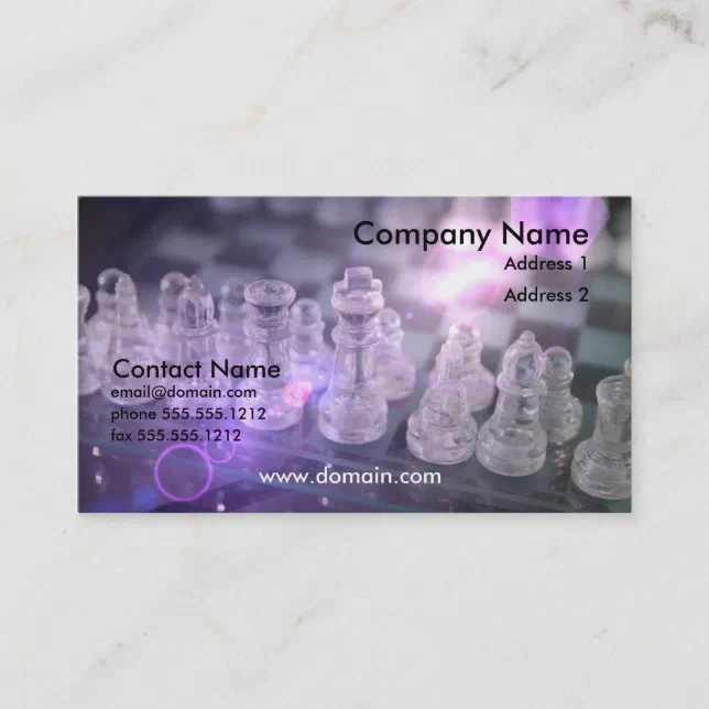 Chess Master Business Card | Zazzle