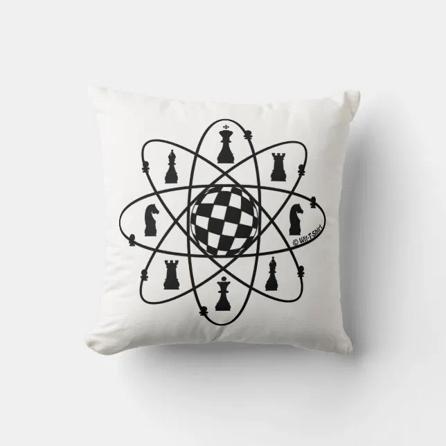 chess matter, chess atom pillow | Zazzle