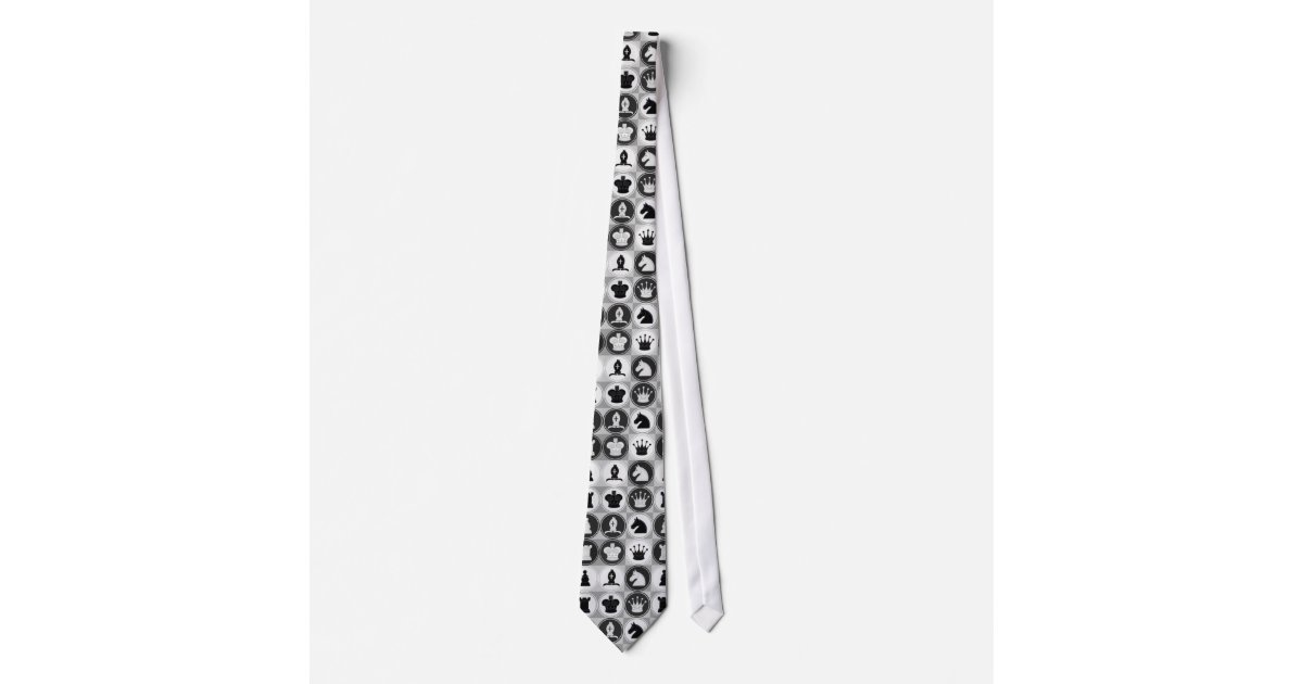 Chess Pattern Neck Tie | Zazzle