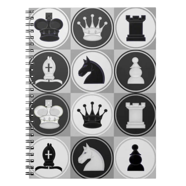 Chess Pattern Notebook | Zazzle