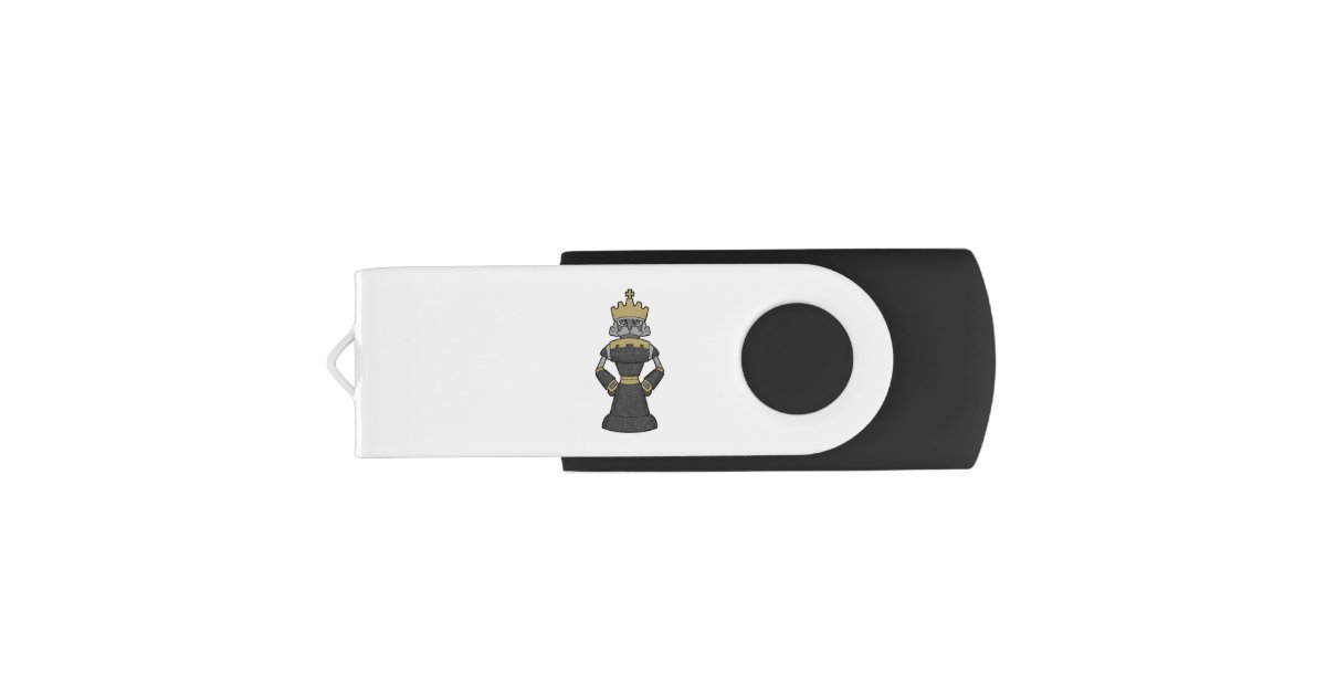 Chess piece King Crown Chess Flash Drive | Zazzle