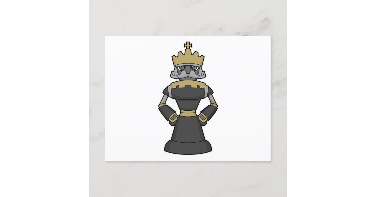 Chess piece King Crown Chess Postcard | Zazzle