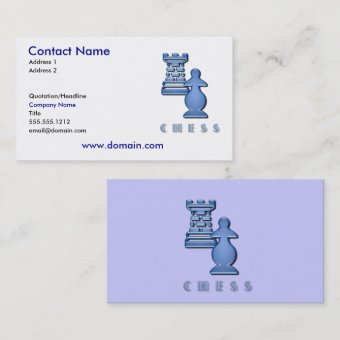 Chess Pieces Business Card | Zazzle