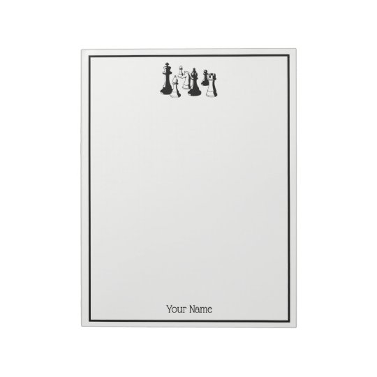 Chess Pieces Vintage Art #2 Notepad | Zazzle.com