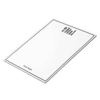 Chess Pieces Vintage Art Notepad | Zazzle