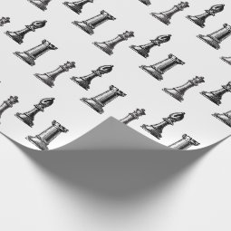 Chess Pieces wrapping paper design | Zazzle