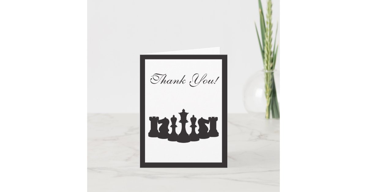 Chess Thank You Card | Zazzle