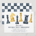Chess Tournament Kids Birthday Party Invitation | Zazzle