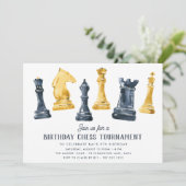 Chess Tournament Kids Birthday Party Invitation | Zazzle