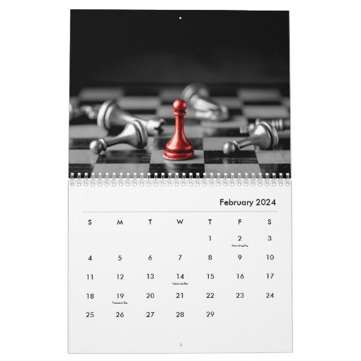Chess Wall Calendar | Zazzle