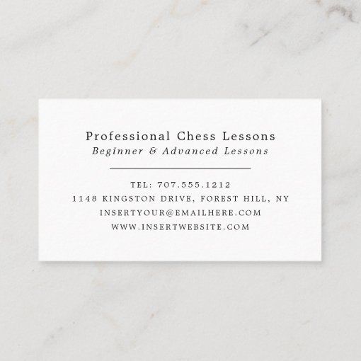 Chessboard, Chess Club Business Card | Zazzle