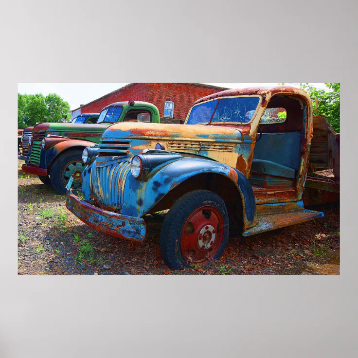 CHEVROLET and GMC TRUCKS 1940's era Poster | Zazzle