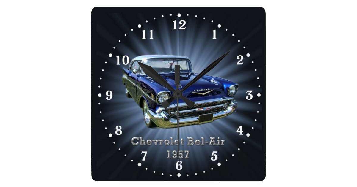Chevrolet Bel-Air 1956 Wall Clock | Zazzle.com