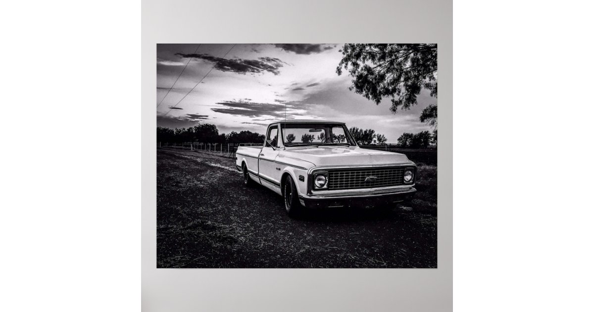 Chevrolet C10 Chevy Pickup Truck Poster | Zazzle