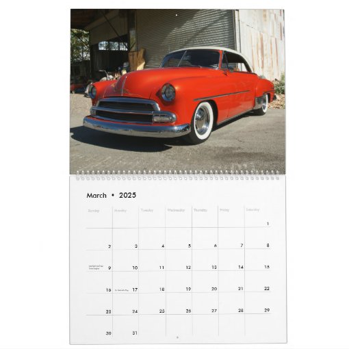 Chevrolet Car Calendar | Zazzle