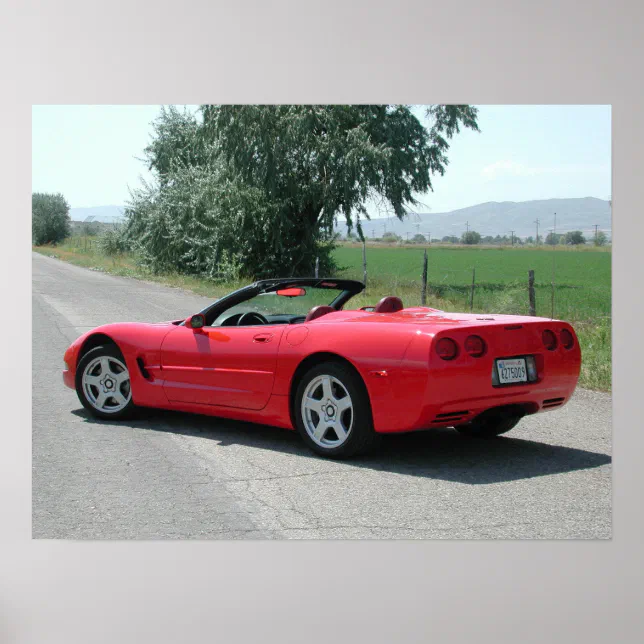 Chevrolet Corvette Convertible C5 Poster | Zazzle