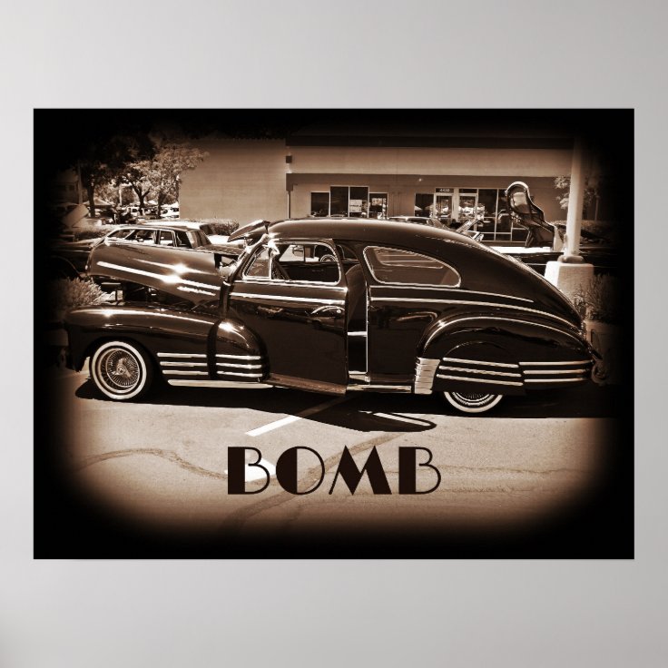 Chevrolet Fleetline Lowrider Bomb Poster | Zazzle