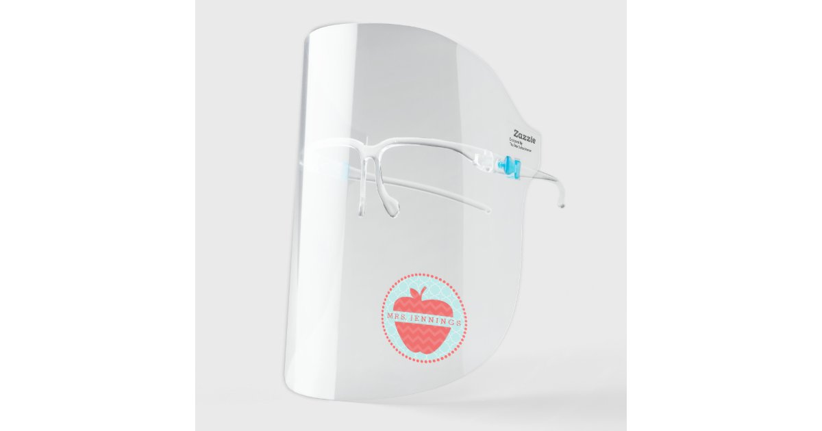 Chevron Apple Red Face Shield | Zazzle