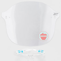 Chevron Apple Red Face Shield | Zazzle