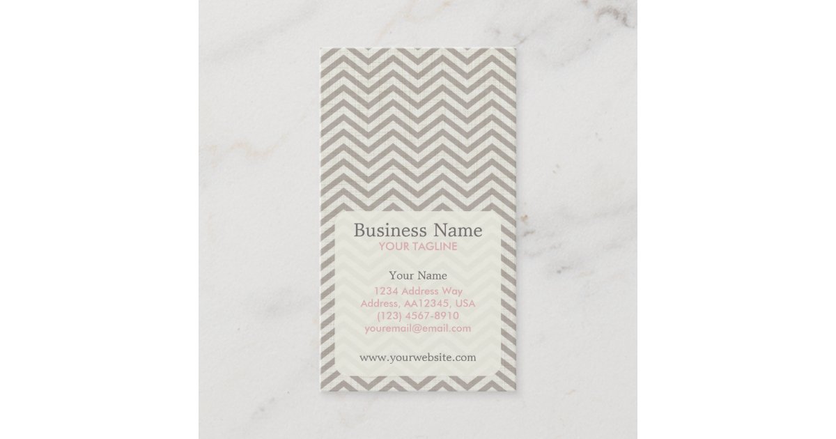 Chevron Appointment Business Card | Zazzle