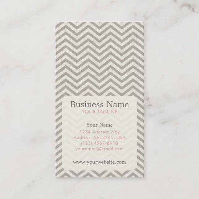 Chevron Appointment Business Card | Zazzle