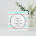 Chevron Baby Shower Invitation | Zazzle