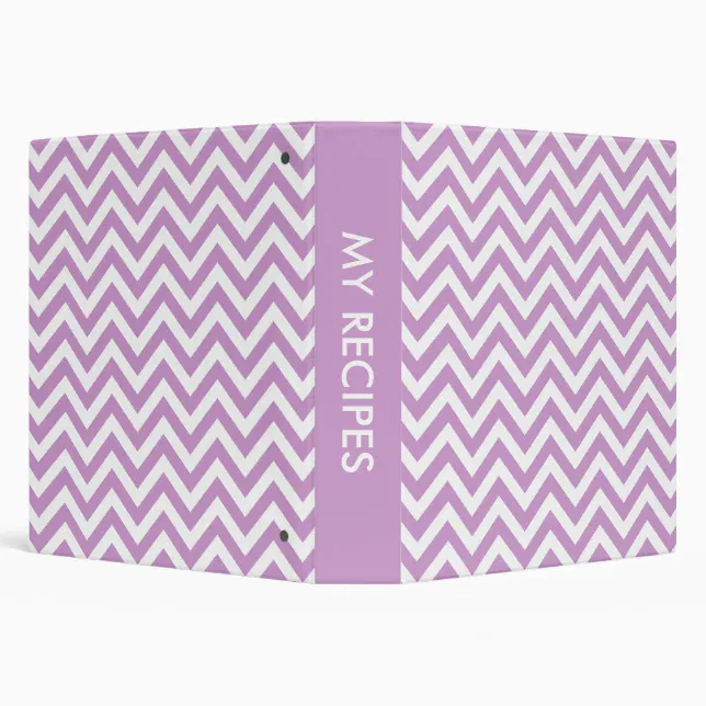 Chevron binders | Personalizable color and text | Zazzle