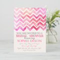 Chevron Bridal Shower Invitation | Zazzle