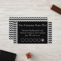 Chevron Discount Promotional Punch Card | Zazzle