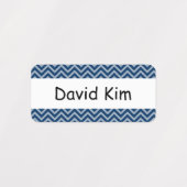 Chevron Kids' Labels | Zazzle