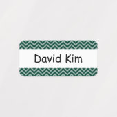 Chevron Kids' Labels | Zazzle