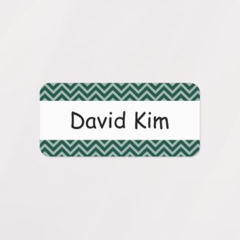 Chevron Kids' Labels | Zazzle