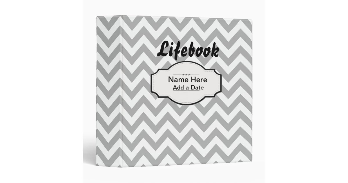Chevron Lifebook Foster Care Adoption Binder | Zazzle