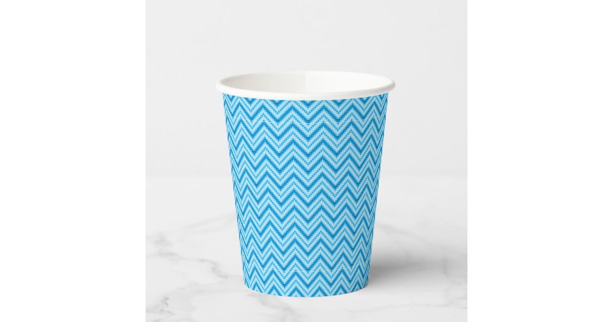 Chevron Pattern Background Paper Cups | Zazzle