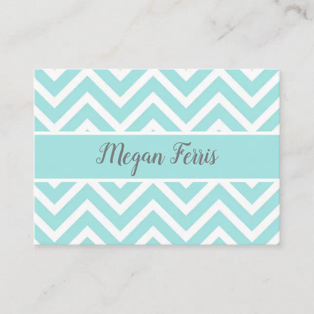 Chevron Pattern Business Card | Zazzle