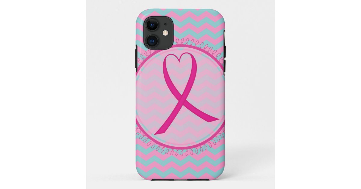 Chevron Pink Ribbon iphone 5 Case | Zazzle