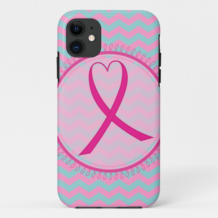 Chevron Pink Ribbon iphone 5 Case | Zazzle