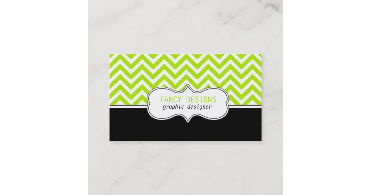 Chevron Stripes Business Card | Zazzle