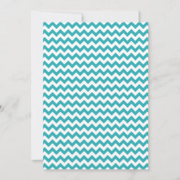 Chevron Turquoise & White Baby Shower Invitations | Zazzle