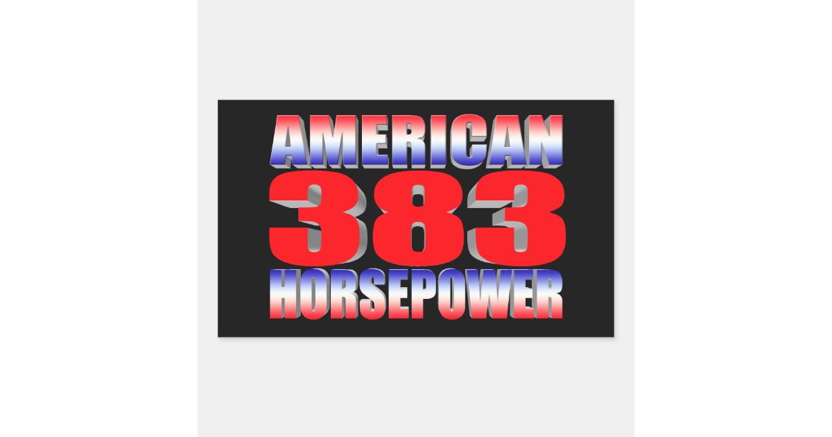 chevy 383 stroker rectangular sticker | Zazzle
