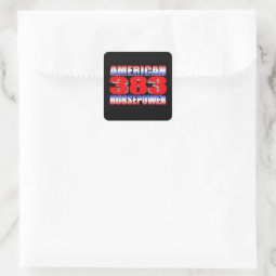 chevy 383 stroker square sticker | Zazzle