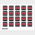 chevy 383 stroker square sticker | Zazzle