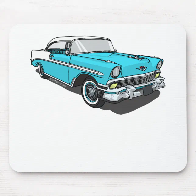 Chevy Bel Air - Blue Mouse Pad | Zazzle