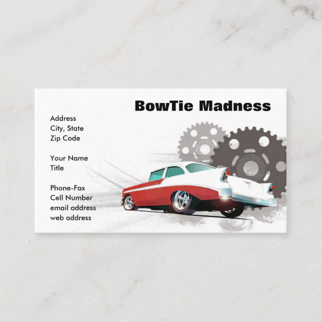 Chevy Belair Business Card | Zazzle