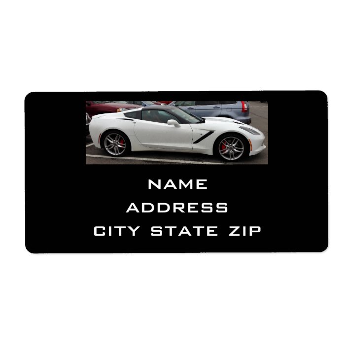 "CHEVY CORVETTE STINGRAY" ADDRESS LABELS | Zazzle.com